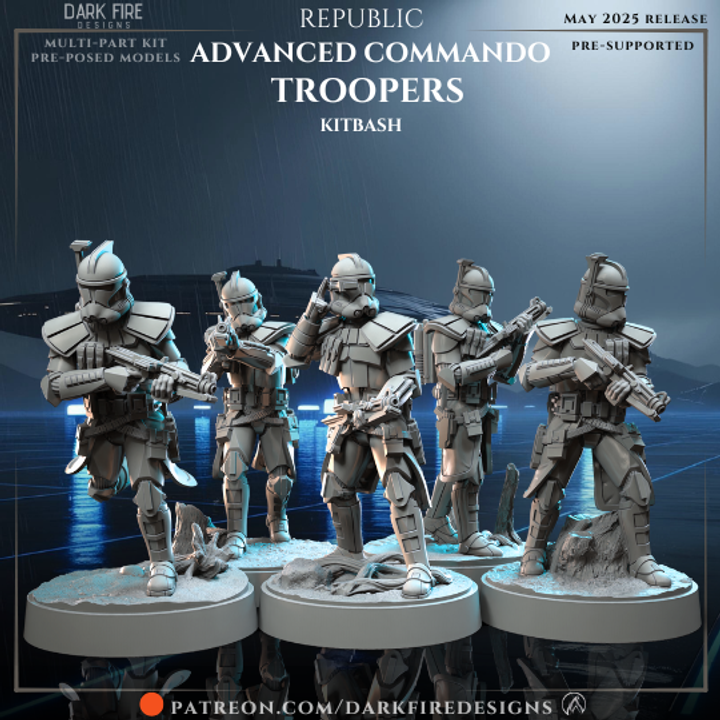 3D Printable Advanced Commando Troopers by Dark Fire Designs